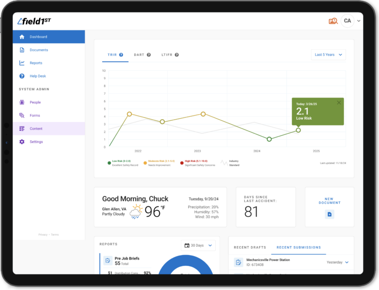 5 Best EHS Management Software Platforms in 2025 | Field1st